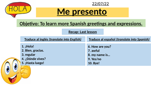 Beginners Spanish - Me presento | Teaching Resources