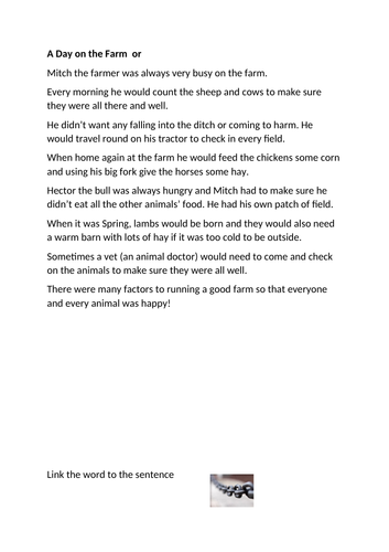 Phonics story for Key Stage 2 plus A Day on the Farm or | Teaching ...