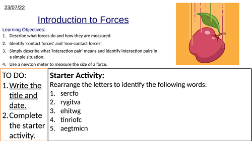 Forces and Motion | Teaching Resources