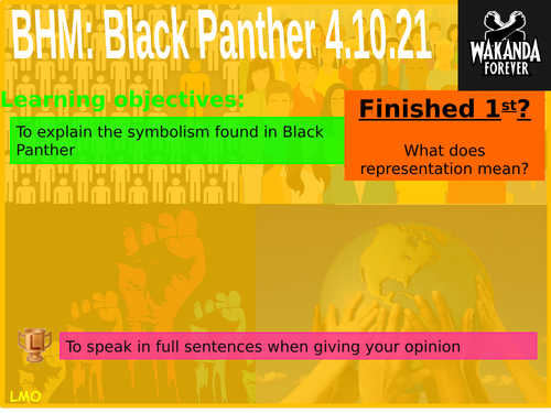 Black Panther lesson | Teaching Resources