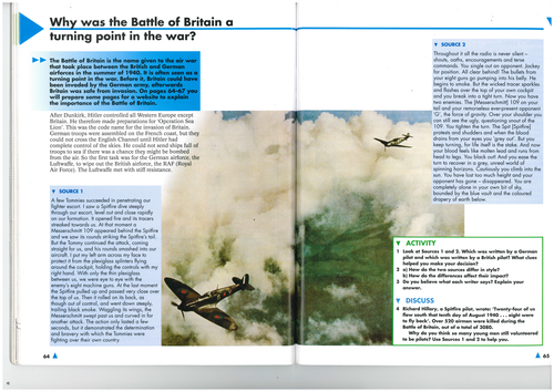 Why did Britain win the Battle of Britain? | Teaching Resources
