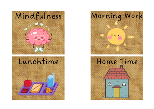 EYFS Visual Timetable Cards | Teaching Resources