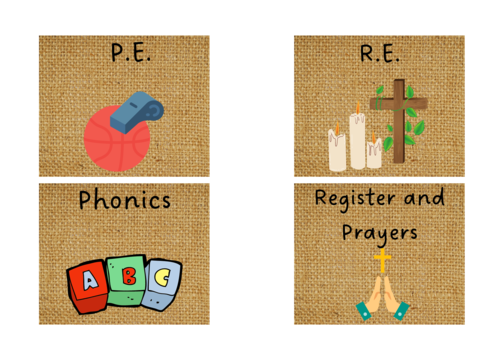 EYFS Visual Timetable Cards | Teaching Resources