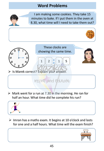 Functional Skills Maths - Entry Level 2 - Time Workbook | Teaching ...