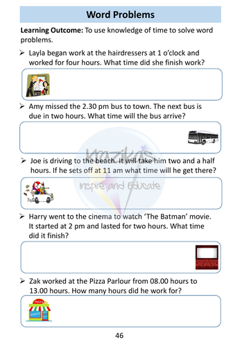 Functional Skills Maths - Entry Level 2 - Time Workbook | Teaching ...