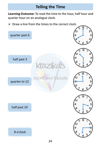 Functional Skills Maths - Entry Level 2 - Time Workbook | Teaching ...