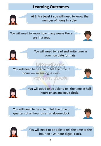 Functional Skills Maths - Entry Level 2 - Time Workbook | Teaching ...