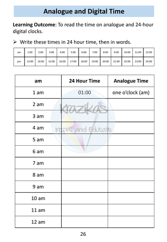Functional Skills Maths - Entry Level 2 - Time Workbook | Teaching ...