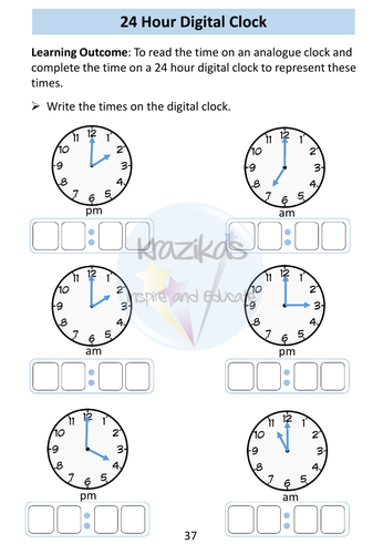 Functional Skills Maths - Entry Level 2 - Time Workbook | Teaching ...