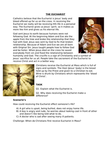 Sacraments | Teaching Resources
