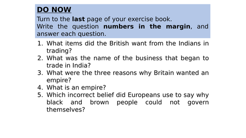 KS3 What was the British Empire Lessons | Teaching Resources