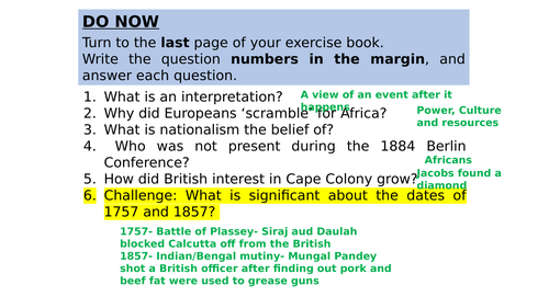 KS3 What was the British Empire Lessons | Teaching Resources