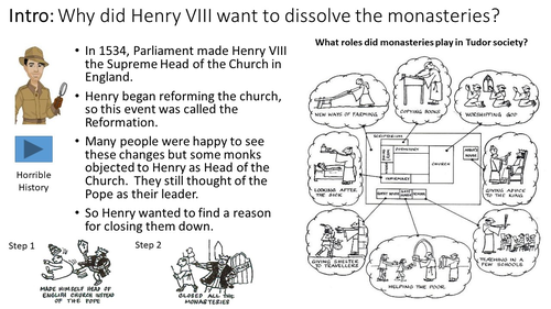 Dissolution of the Monasteries Source Analysis | Teaching Resources