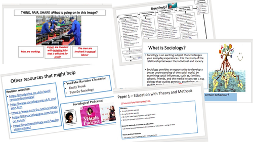 SOCIOLOGY INTRO LESSONS - nature vs nurture, functionalism, marxism ...