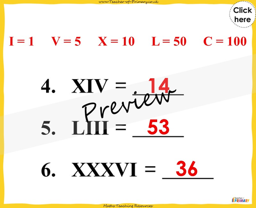 Roman Numerals to 100 - Year 4 | Teaching Resources