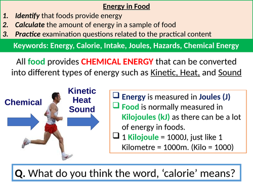 L5 to L7 - 2.33B - Calorimetry & Energy in Food Practical (IGCSE ...