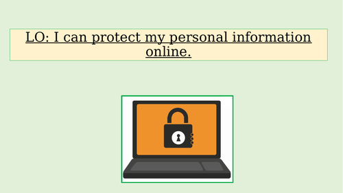 E-safety -Protecting your personal information online | Teaching Resources