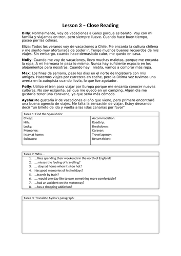 Theme 2 | GCSE Spanish | Types of transport | Teaching Resources