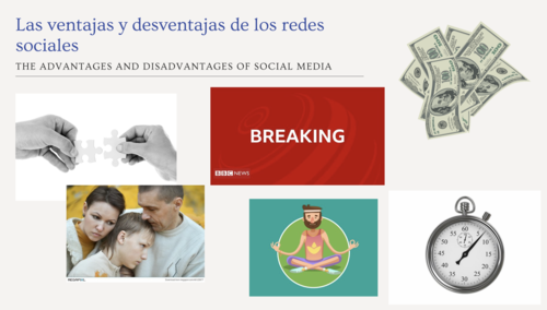 Theme 1 | GCSE Spanish | Las ventajas y desventajas de los redes ...