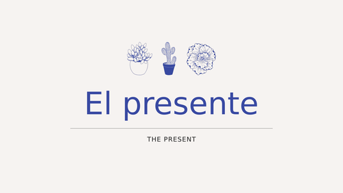 Spanish Grammar | El Presente | Teaching Resources