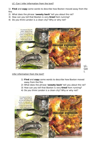 Vlad and the Great Fire of London -reading lessons Year 2 | Teaching ...