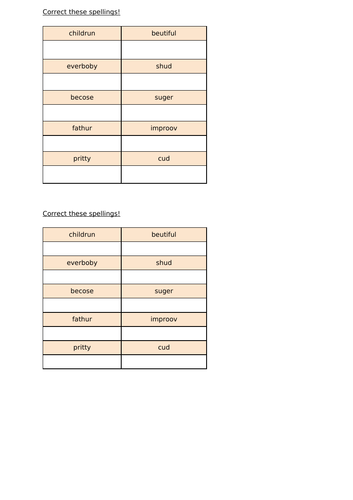 Year 2 Common exception words activity | Teaching Resources