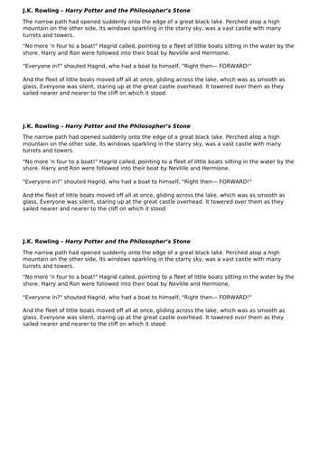 Creative Writing Scheme of Work | Teaching Resources