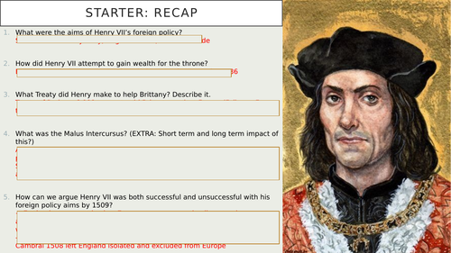 OCR A Level: The Early Tudors (Henry VII, Henry VIII, Edward VI and ...