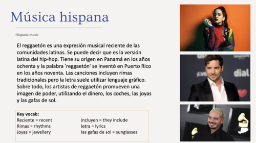 La música hispana | Spanish Music | Teaching Resources