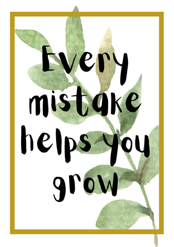 Botanical theme mindfulness classroom poster • Classroom Posters Print ...