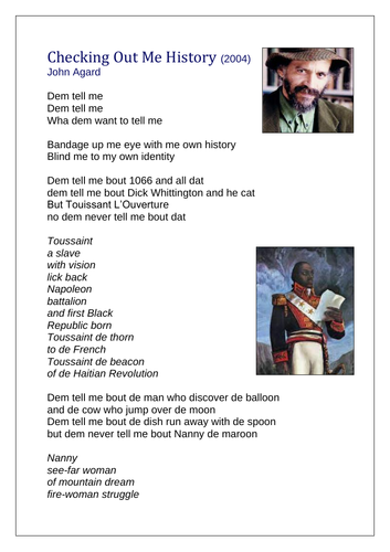 Checking Out Me History - Whole Class Reading Session! | Teaching Resources