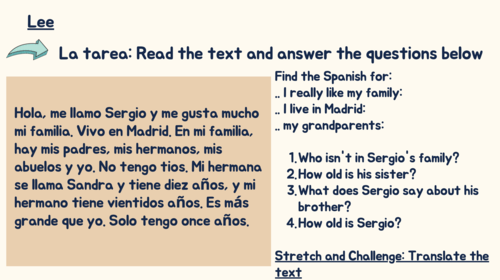 Mi Familia | My Family | Teaching Resources