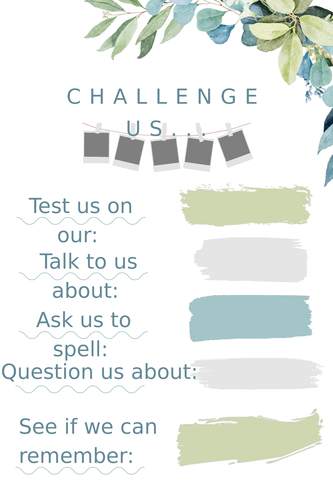 Challenge us poster | Teaching Resources