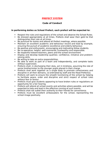 Prefect System Bundle Pack | Teaching Resources