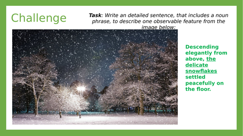 'Winter Wonderland' Descriptive Writing | Teaching Resources