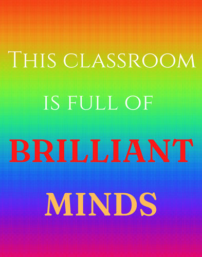 Back to School Bulletin Board / Classroom Decor - Brilliant Minds ...