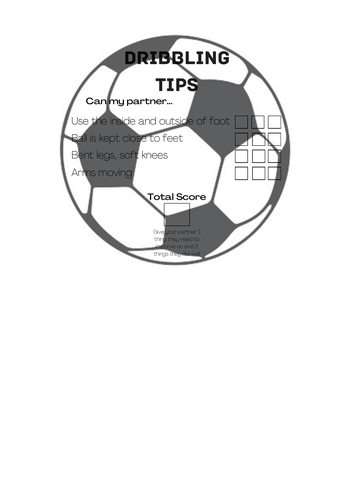 Football - peer assessment cards | Teaching Resources Football - peer assessment cards | Teaching Resources