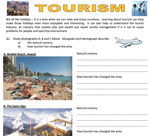 GEOG KS3 - THEME 5 HOME AND 'AWAY' - EXPLORING TOURISM - CAUSES AND ...