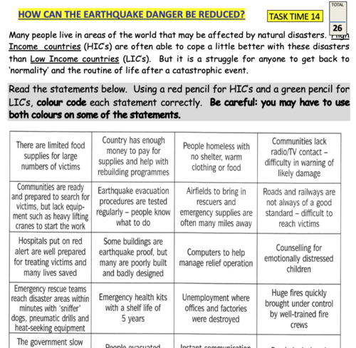 GEOG KS3 - THEME 7c - EARTHQUAKES - CAUSES AND CONSEQUENCES | Teaching ...