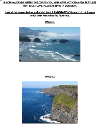 GEOG KS3 - THEME 8 - COASTAL PROCESSES AND LANDFORMS | Teaching Resources