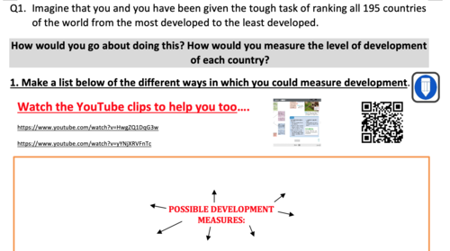 GEOG KS3 - THEME 11 - THE DEVELOPMENT GAP - GLOBAL DEVELOPMENT TRENDS ...