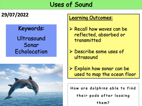 KS3 Uses of Sound | Teaching Resources