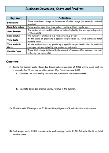 GCSE (9-1) Business Lesson Bundle | Teaching Resources