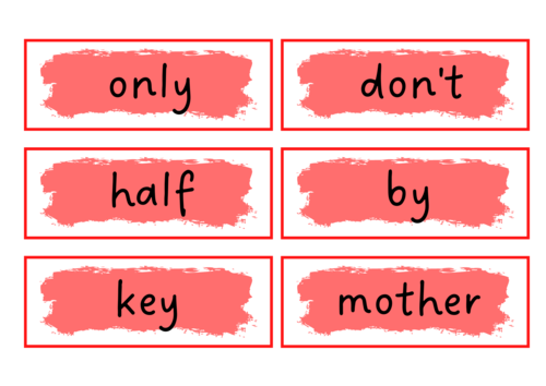 RWI Red Words Set 1,2, 3 and 4 | Teaching Resources