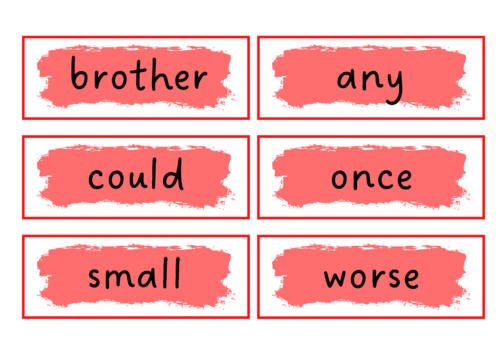 RWI Red Words Set 1,2, 3 and 4 | Teaching Resources