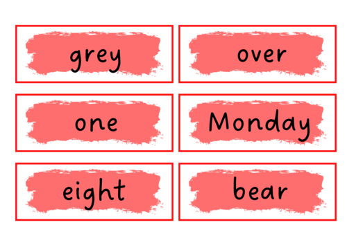 RWI Red Words Set 1,2, 3 and 4 | Teaching Resources