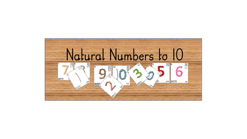 Natural numbers to 10 | Teaching Resources