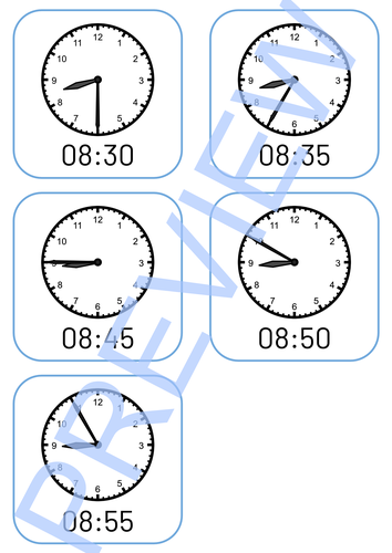 Editable and Printable Digital & Analogue Clocks | Google Slides | PDF ...