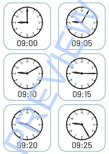 Editable and Printable Digital & Analogue Clocks | Google Slides | PDF ...