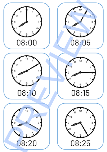 Editable and Printable Digital & Analogue Clocks | Google Slides | PDF ...